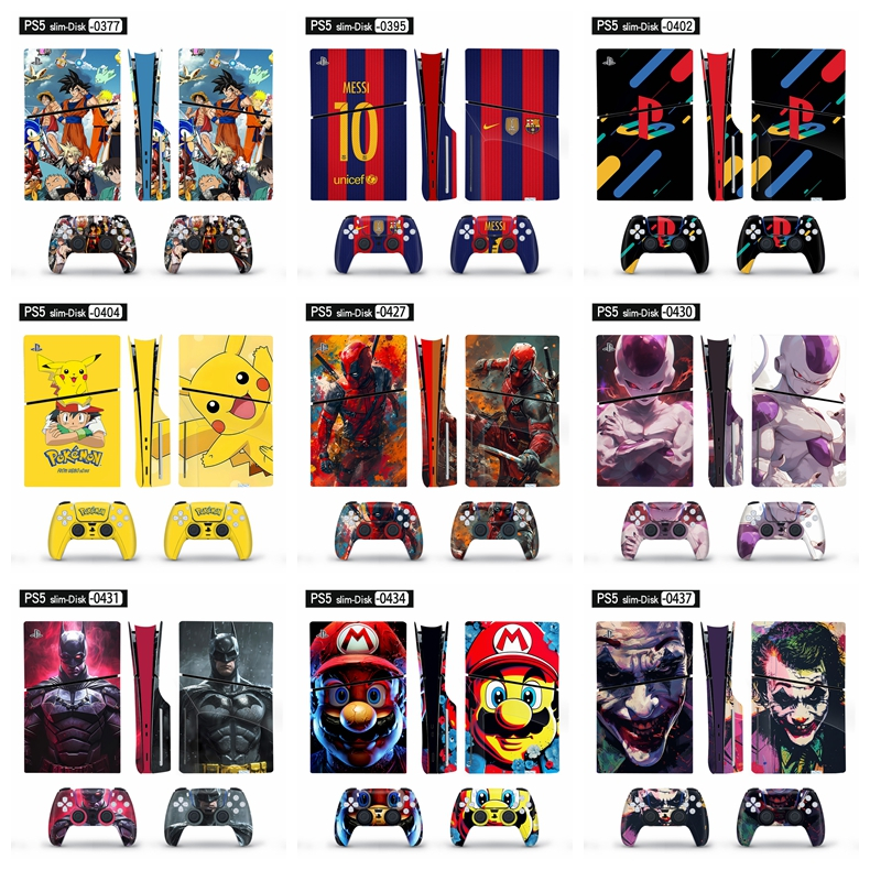 50 Colors Skin Sticker Compatible with Sony Playstation 5 Slim Disc ...