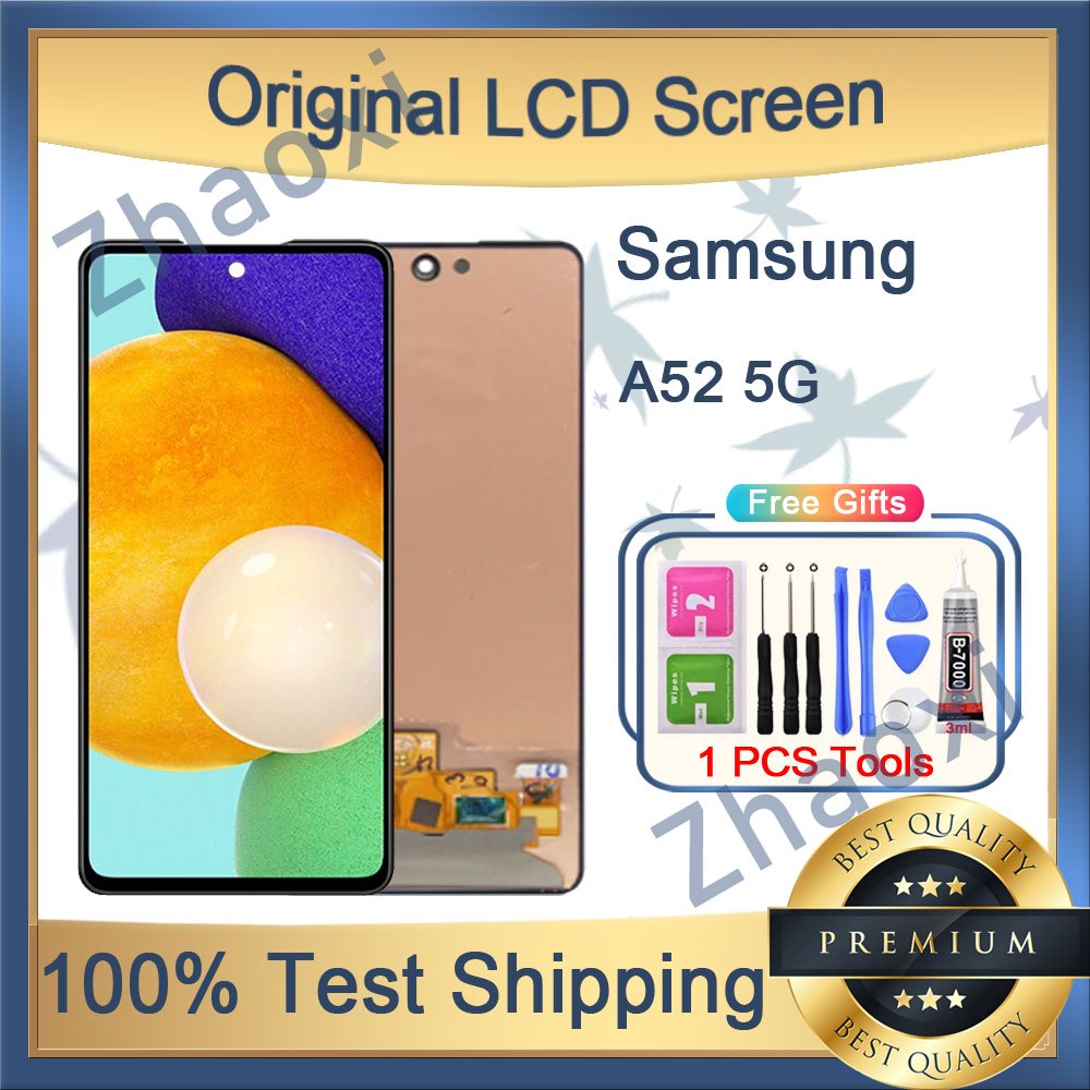 Original AMOLED Samsung Galaxy A52 5G LCD Display Touch Screen With ...