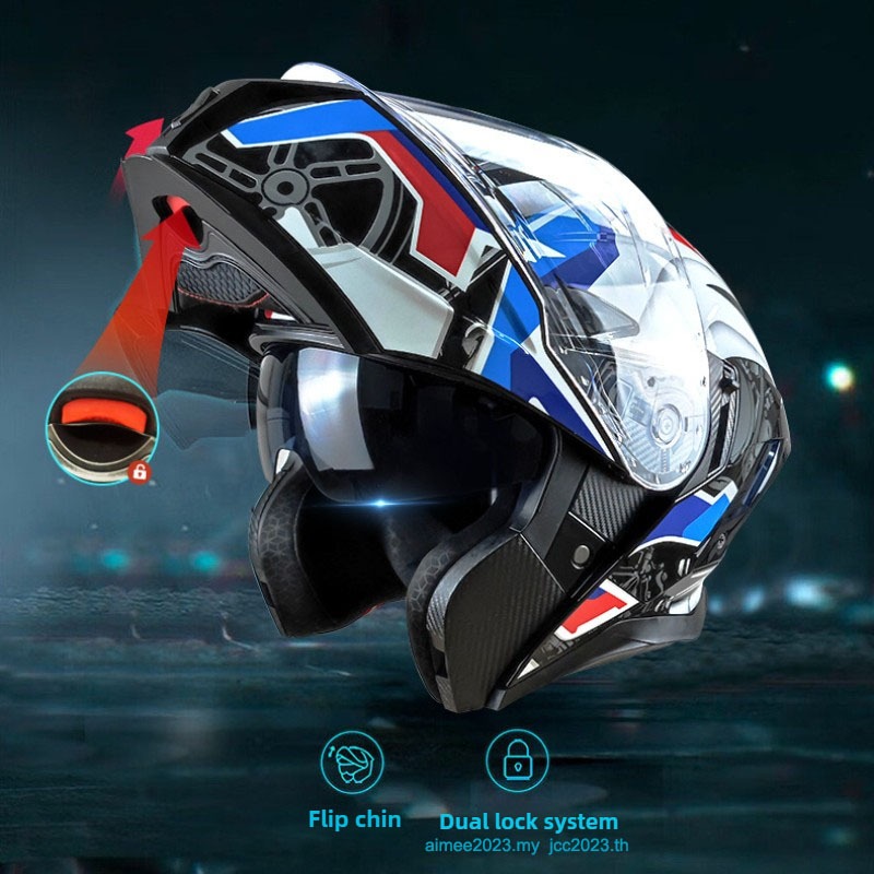 Motorcycle Helmet With DOT+CCC Dual Certification Four Seasons Unisex ...