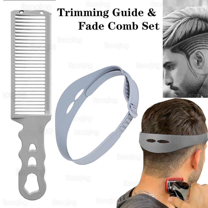 Fade Combs Barber Combs and Neckline Shaving Template Kit | Shopee Malaysia