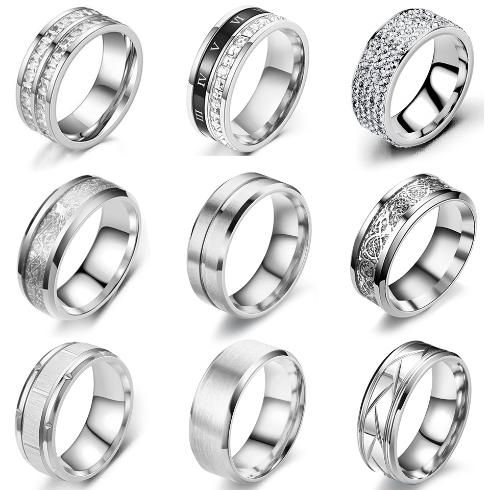 Simple and Elegant Titanium Steel Ring for Men | Shopee Malaysia