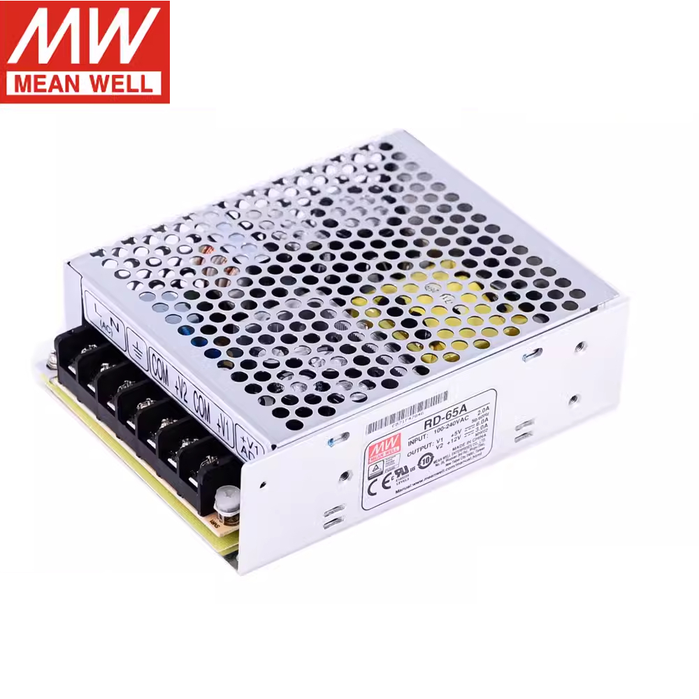 MEAN WELL RD-65A/65B DC voltage regulated adjustable dual-group output 220v to 5/12/24V ...