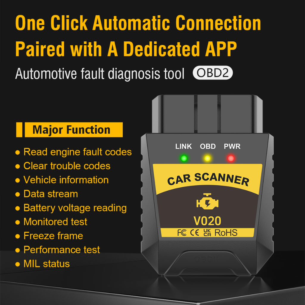 V020 ODB2 Scanner Car Diagnostic equipment Cars Full System Obd2 ...