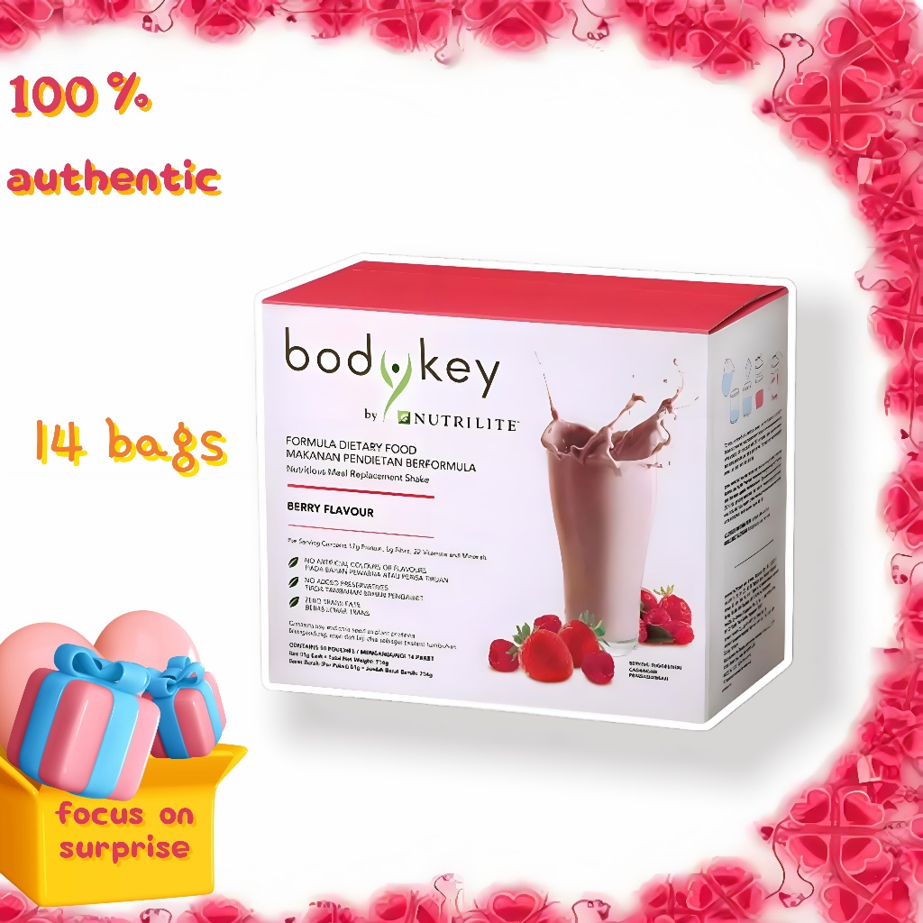 100% authentic BodyKey by Nutrilite Meal Replacement Shake （Berry/Cafe ...