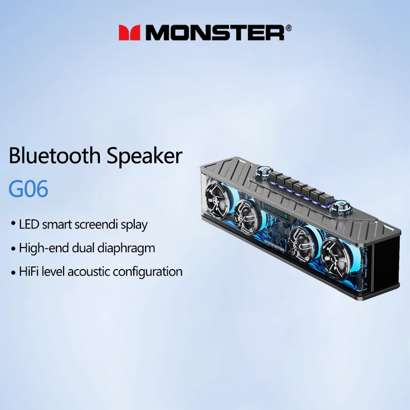 Monster G06 Bluetooth Speaker HIFI Sound Quality Strong Endurance ...
