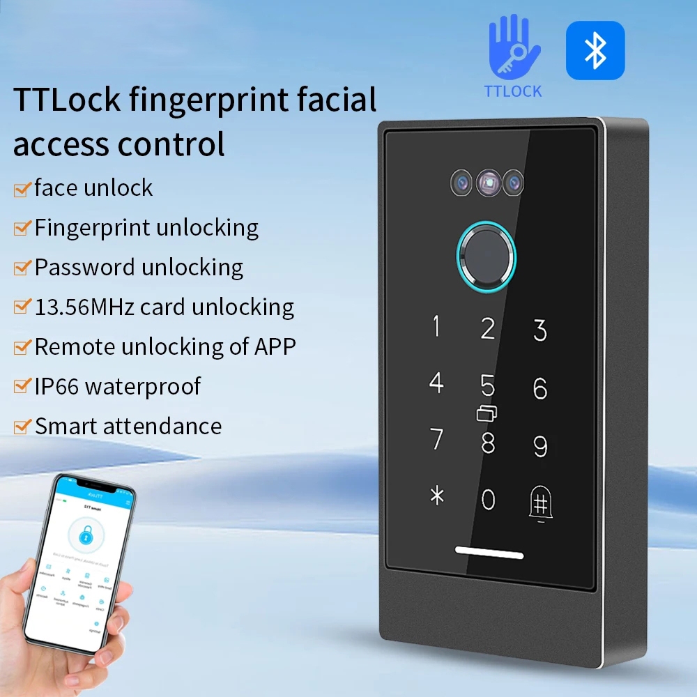 TTLOCK Biometric Time Attendance System Fingerprint Scanner Facial ...