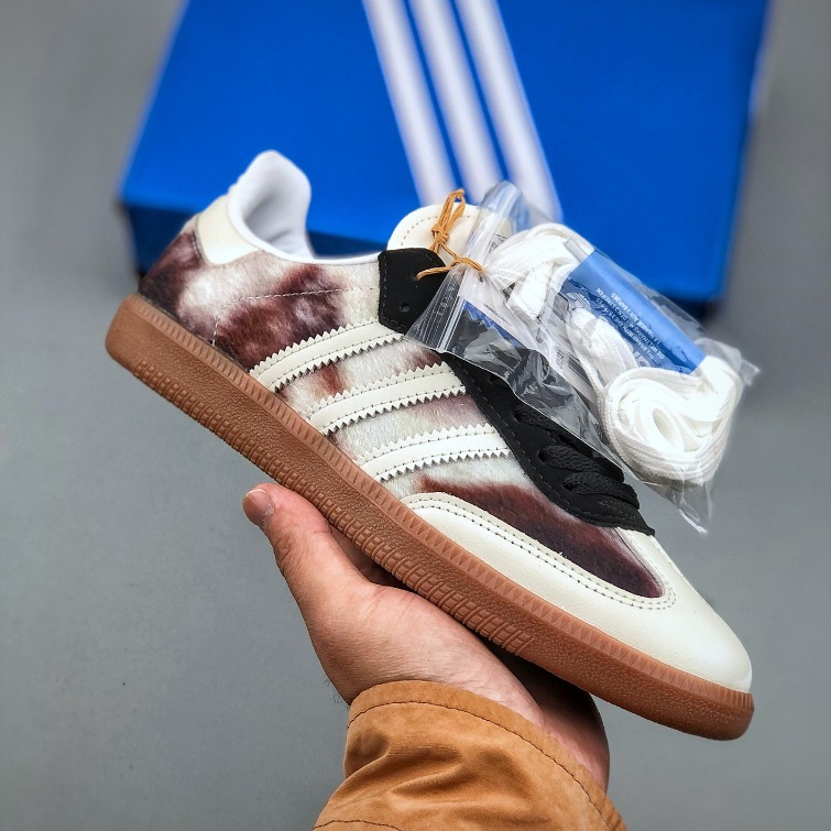 Adidas Samba OG Horsehair White Wine Red Casual Sneakers | Shopee Malaysia