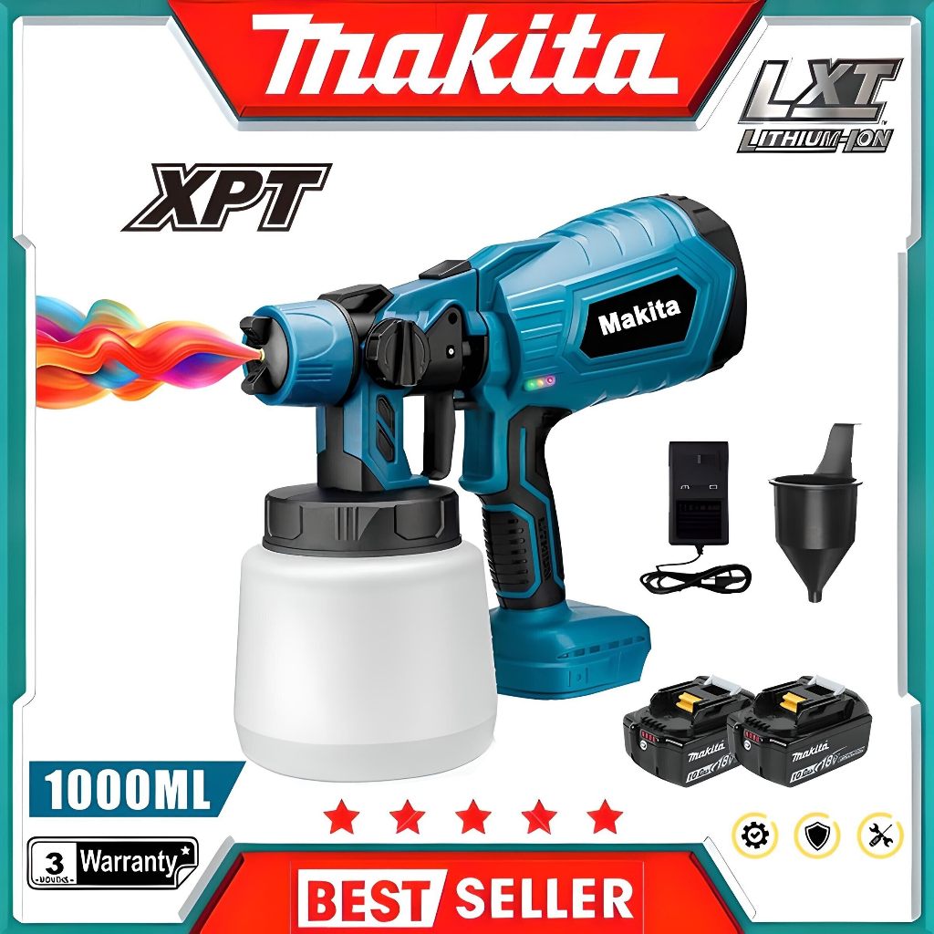 Makita Electric Spray Gun 1000ml Wireless Electric Spray Gun High Power ...