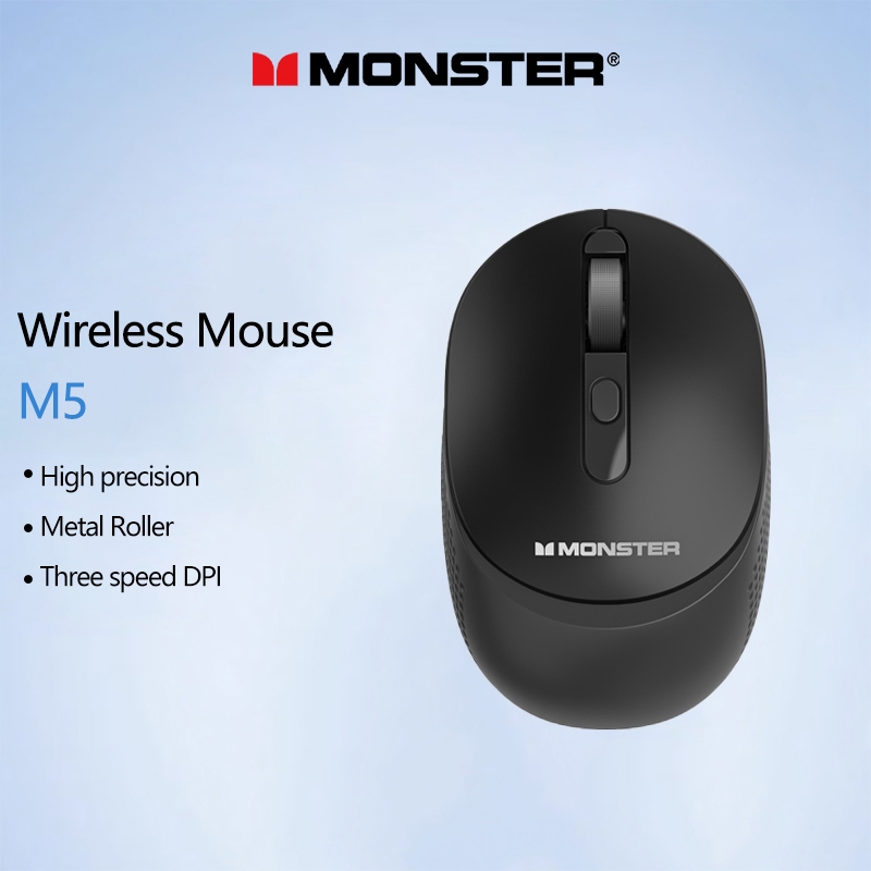 Monster M5 Wireless Mouse Long life Compact Portable Frosted Material ...