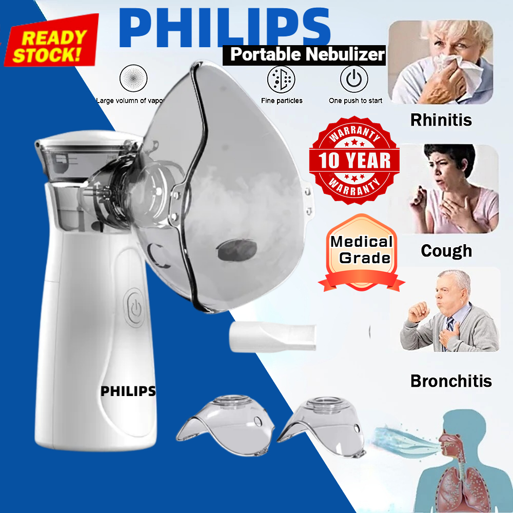 Ready stock[10-year warranty]PHILIPS medical inhaler portable nebulizer ...
