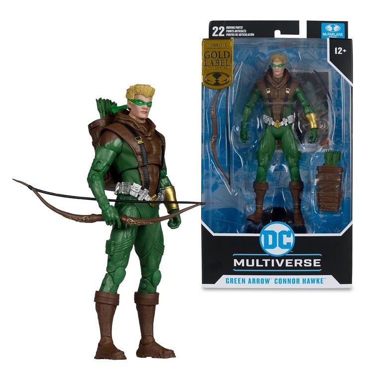 McFarlane Toys GREEN ARROW (CONNORHAWKE) (GOLD LABEL) DC Multiverse 7-Inch Animated Action ...