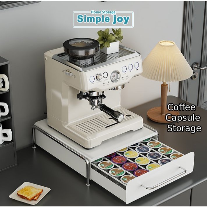 SimpleJoy Coffee Capsule Storage Cabinet Coffee Machine Shelf with ...