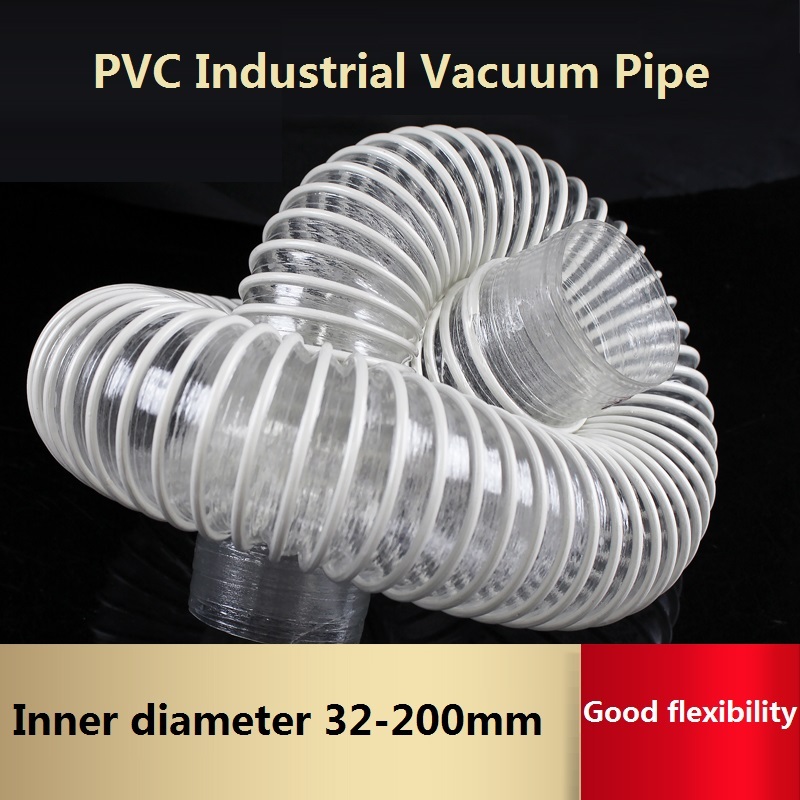 PVC Transparent Vacuum Pipe Ventilation Pipe Woodworking Carving ...