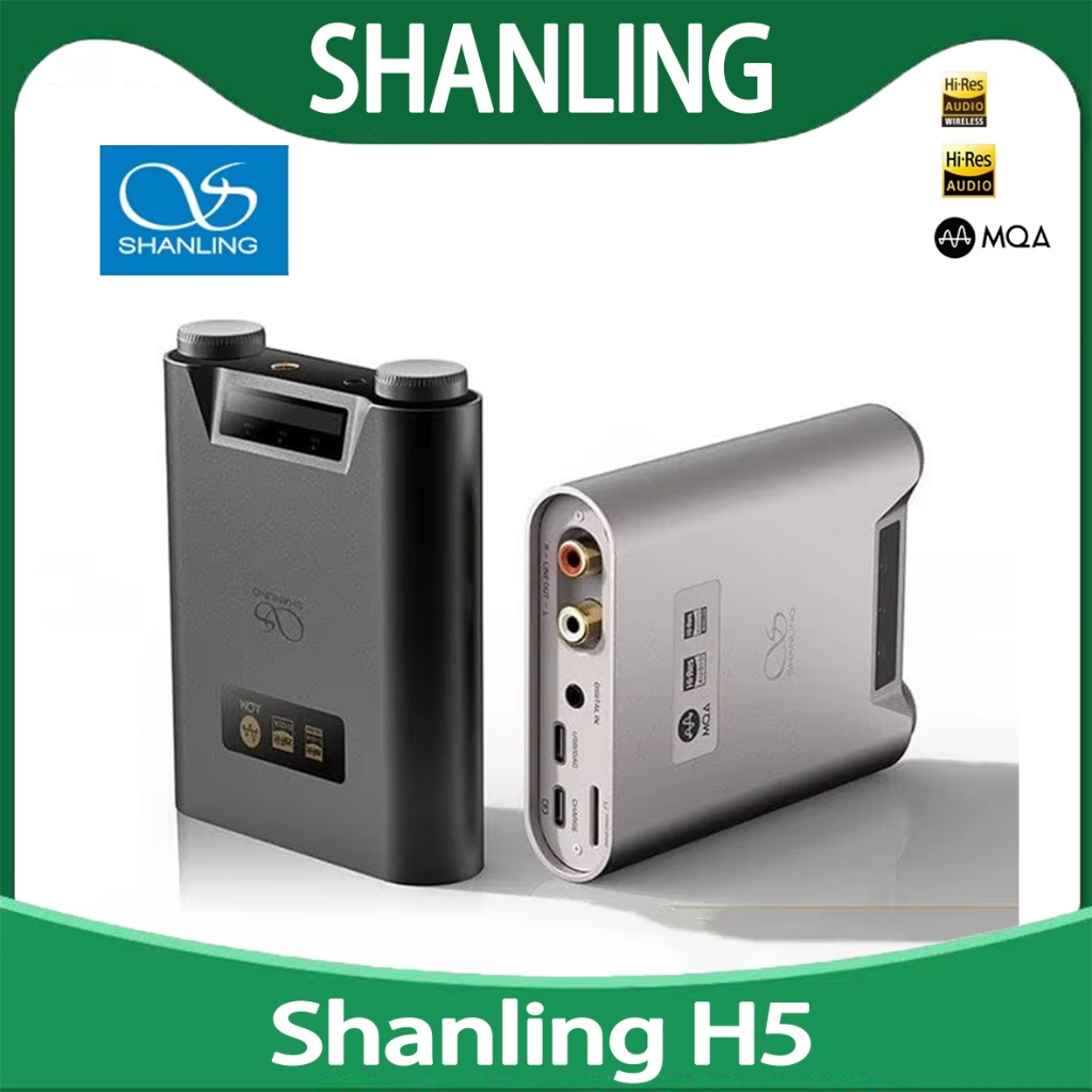 SHANLING H5 Hi-Res Bluetooth 5.0 Headphone Amplifier Player AMP MQA Decoder Dual AK4493SEQ USB ...