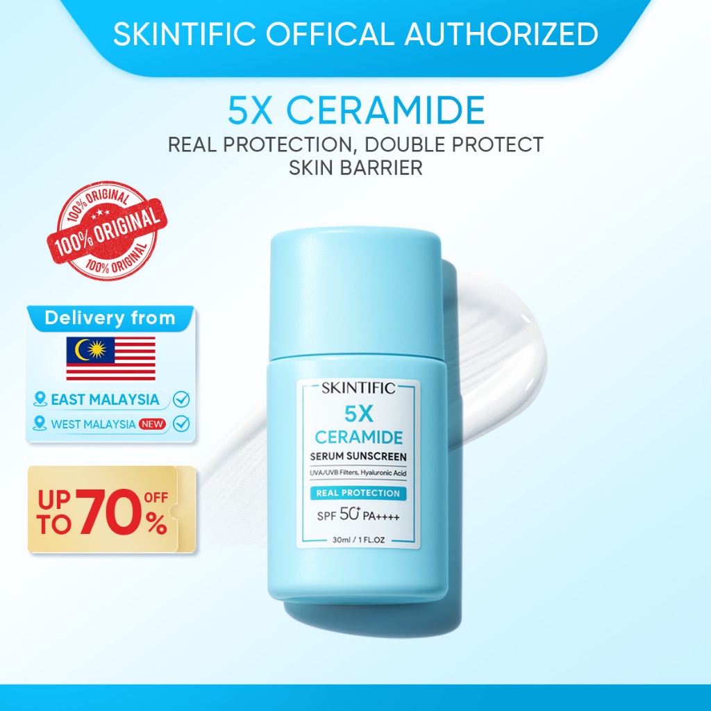 【Nearest Warehouse Delivers】SKINTIFIC 5X Ceramide Serum Sunscreen SPF50 PA++++ (30ml) | Shopee ...