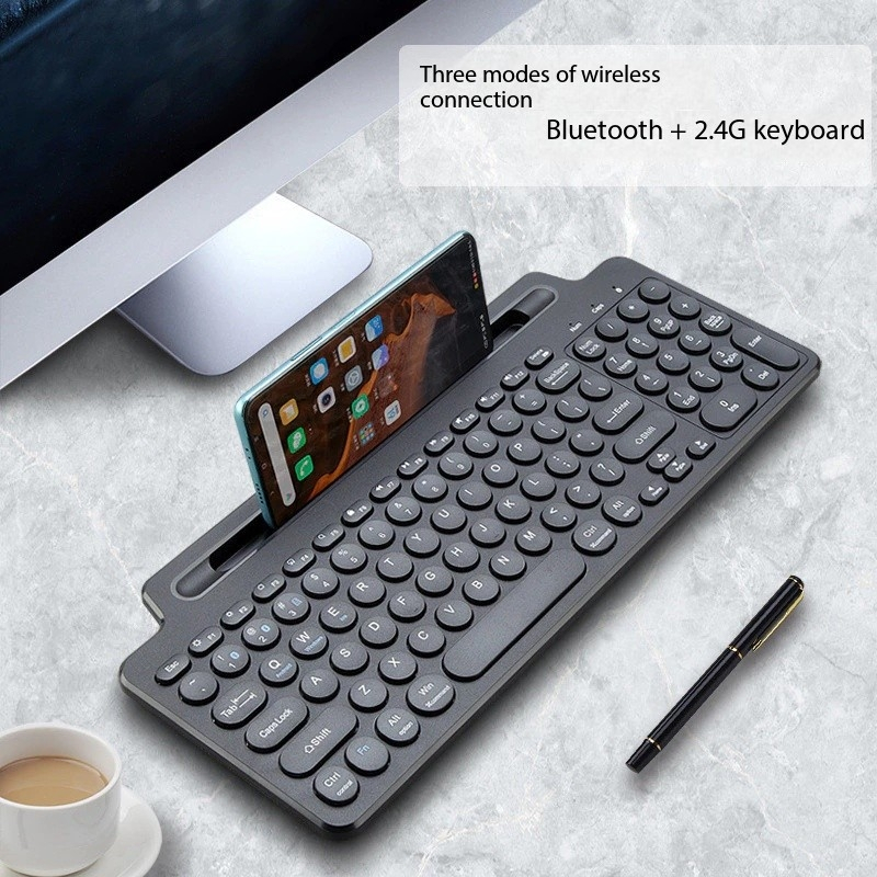 Bluetooth Wireless Keyboard Card Slot Keyboard 2.4G Tablet Phone ...