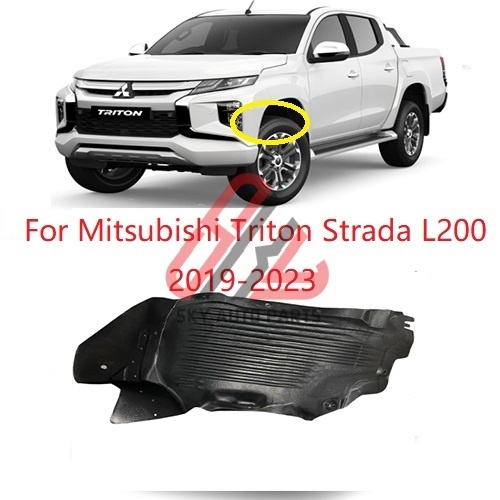 Front fender liner for Mitsubishi Triton Strada L200 2019 2020 2021 ...
