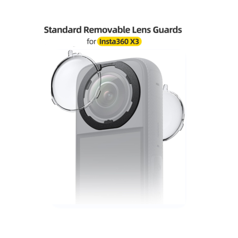 for Insta360 X3 Standard Removable Lens Guards for Insta 360 X3 Lens ...