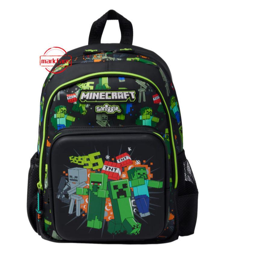 Smiggle Minecraft Junior Character Backpack | Shopee Malaysia
