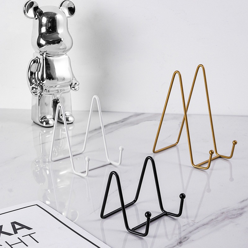 Plate Stands for Display 3/4/6 inch, Metal Picture Frame Holder Stand ...