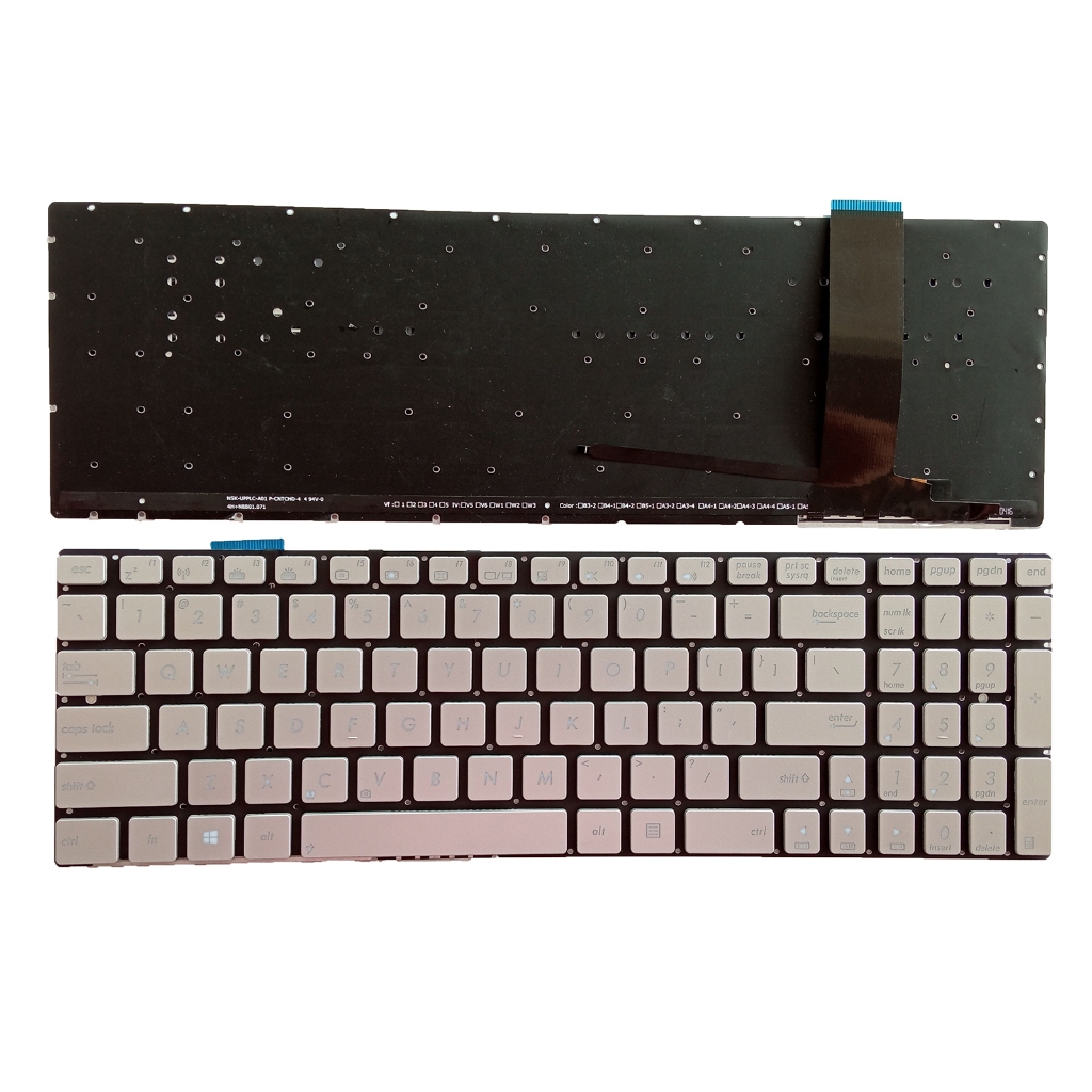 US Laptop Keyboard for ASUS N550JV U500 Q550L N750J N550J N56V N76V ...