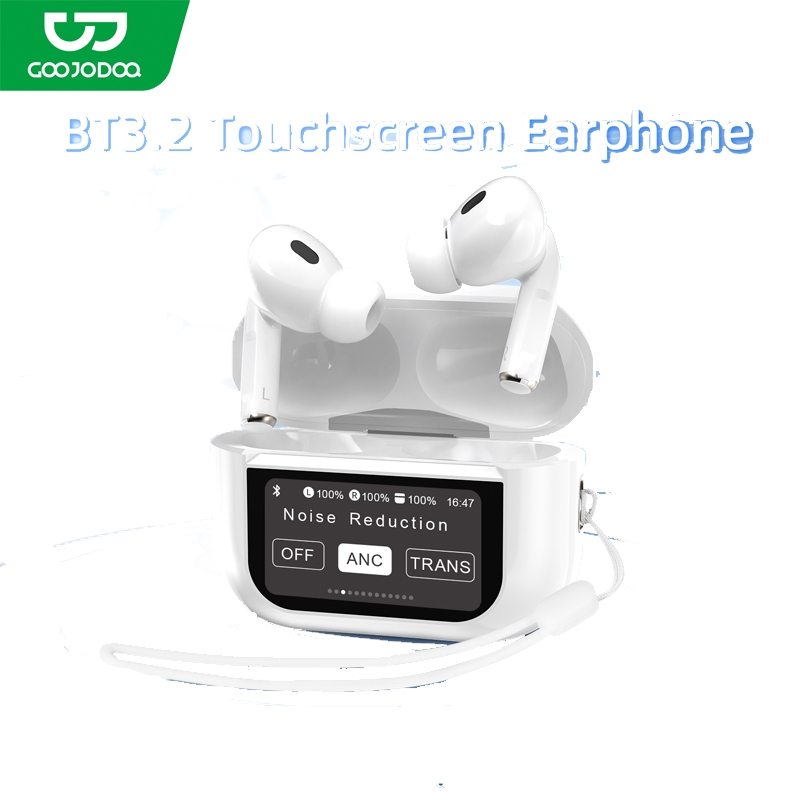 GOOJODOQ LED Touch Screen Control Bluetooth Wireless Headphones ...
