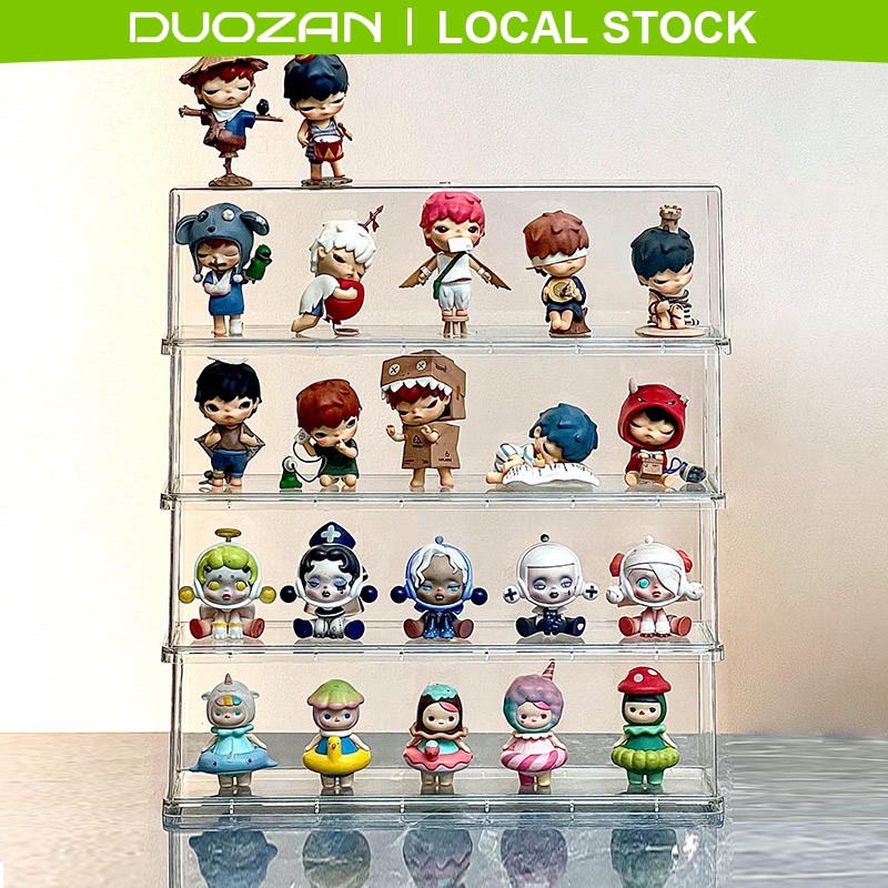 Acrylic Popmart Display Box Figurine Display Case Blind Box Display ...