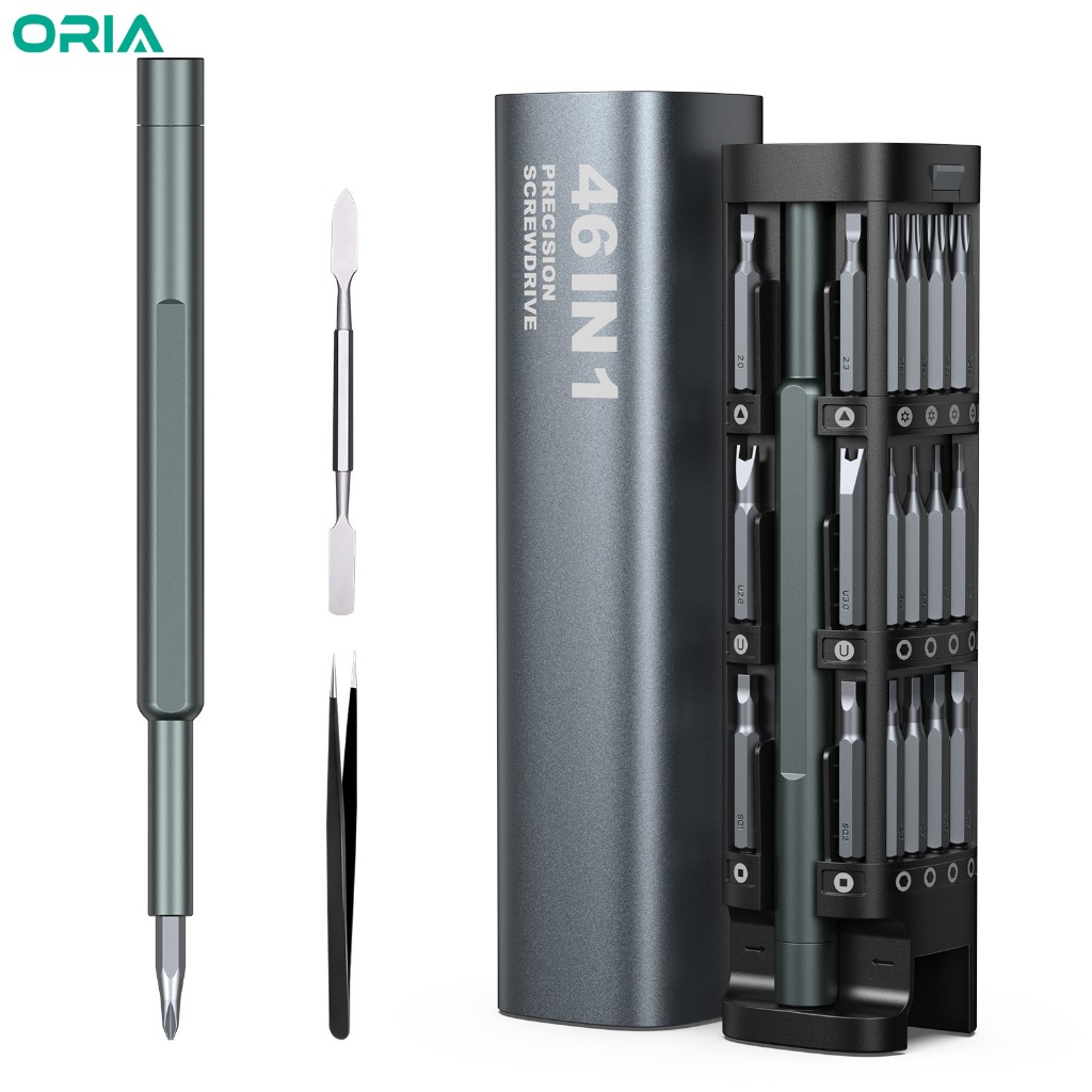 ORIA 46-in-1 Precision Screwdriver Set with 42 Magneitc Bits Electronic ...