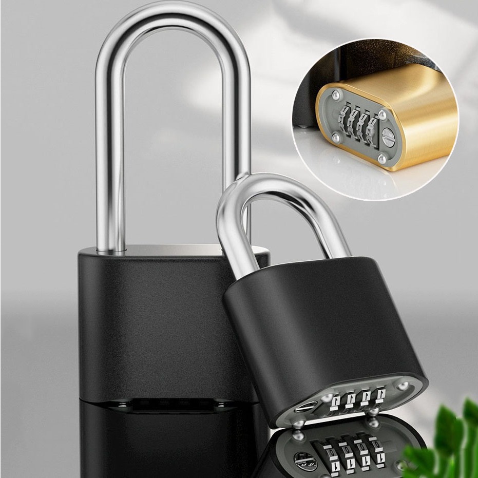 Waterproof Alloy 4-Digit Passcode Number Combination Lock, Heavy Duty ...