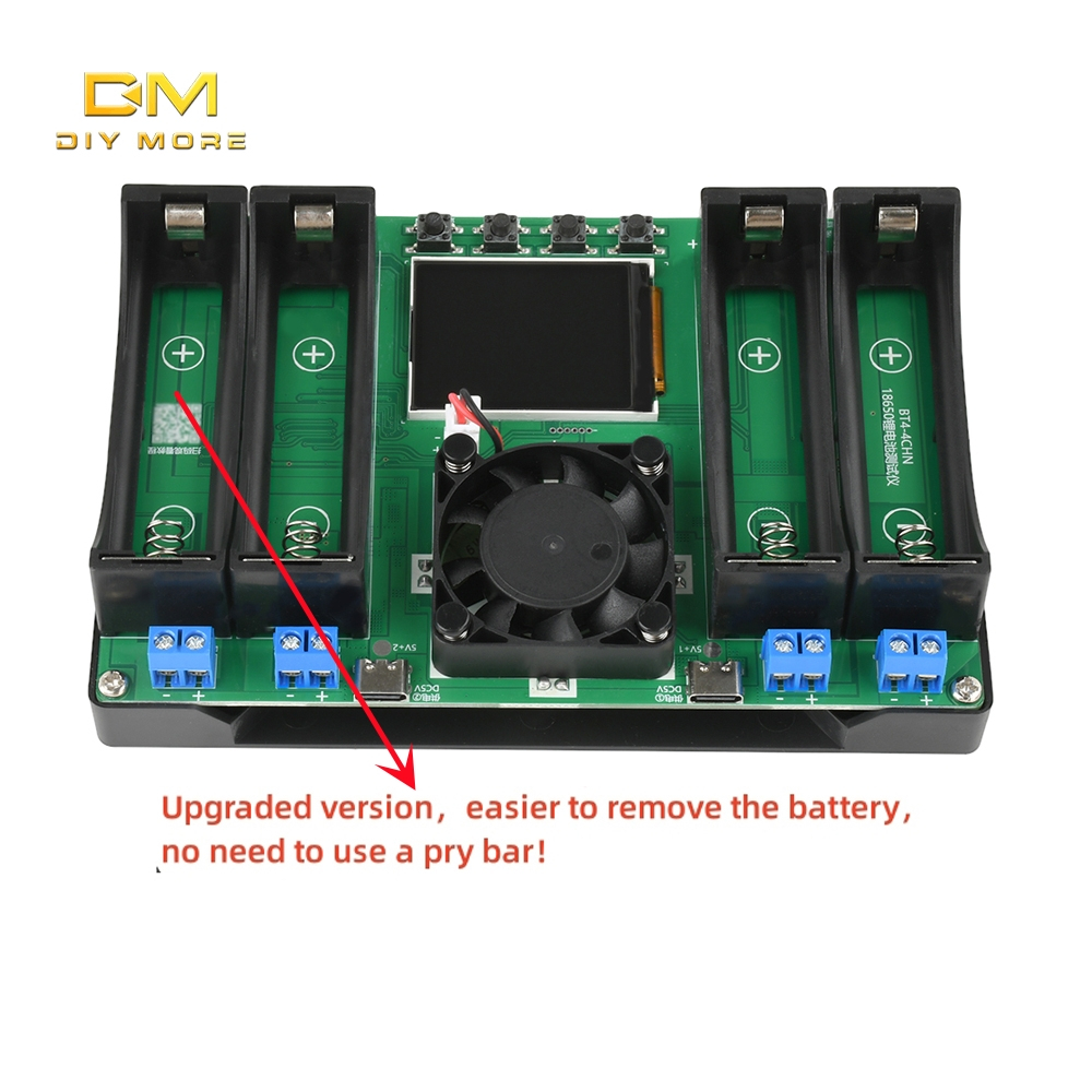 DIYMORE Battery Tester LCD Display Universal Battery Checker Analyzer ...