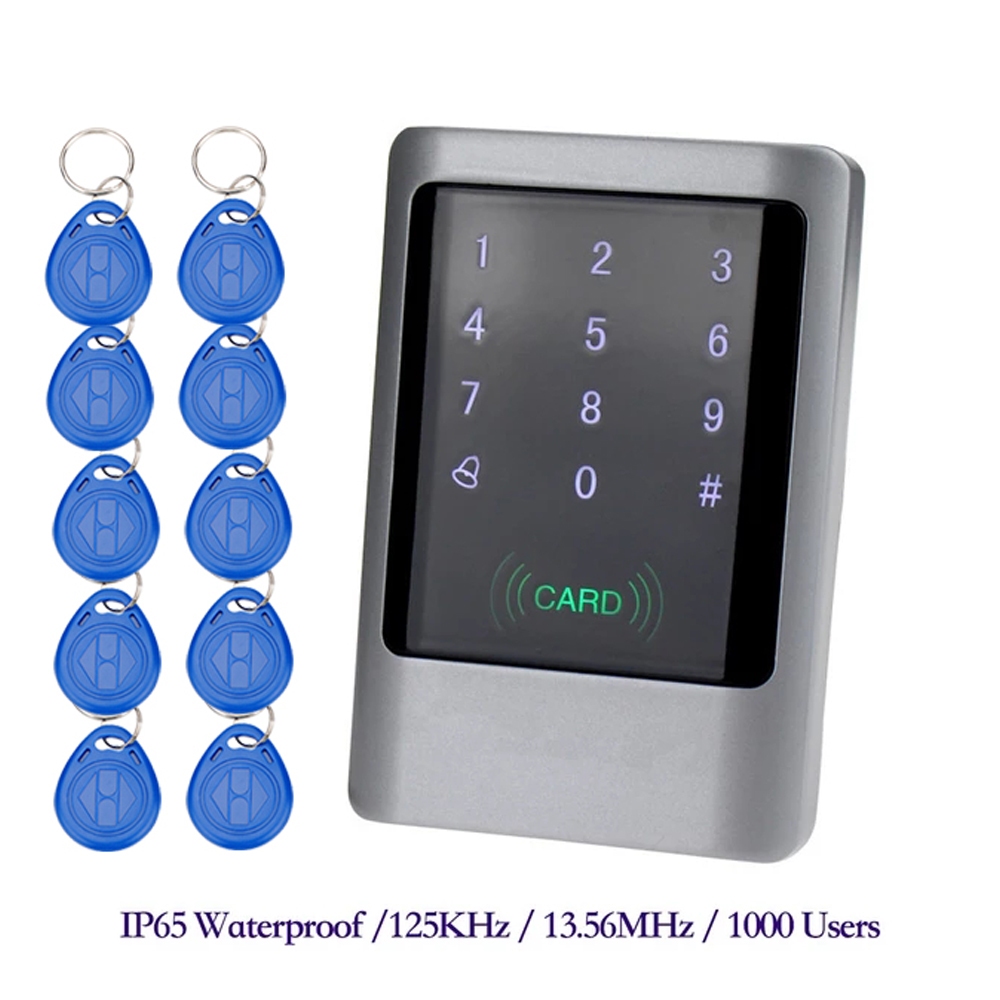 IP65 Waterproof Access Control Touch Metal Smart Keyless Lock 125KHz/13 ...