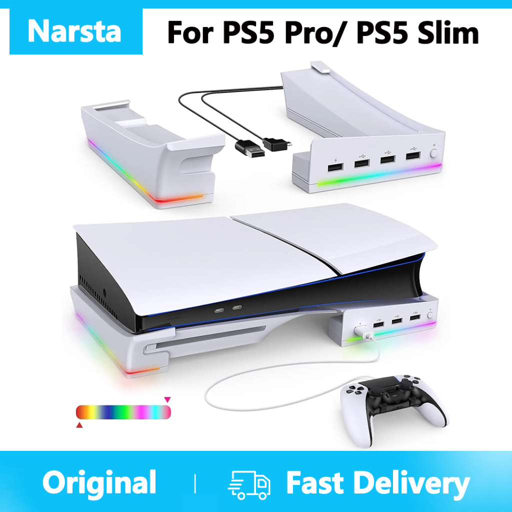 IPEGA Horizontal Stand with RGB LED Light for Ps5 Slim / Ps5 Pro ...