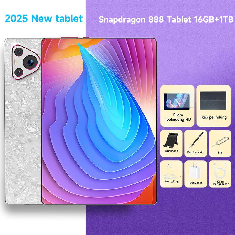 2025 Galaxy Tab 16GB+1TB Snapdragon 888 Smart Tablet PC Android M66 Pro ...