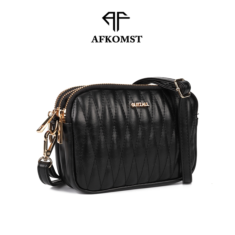 AFKOMST magnetic buckle open and close Women single shoulder bag ...
