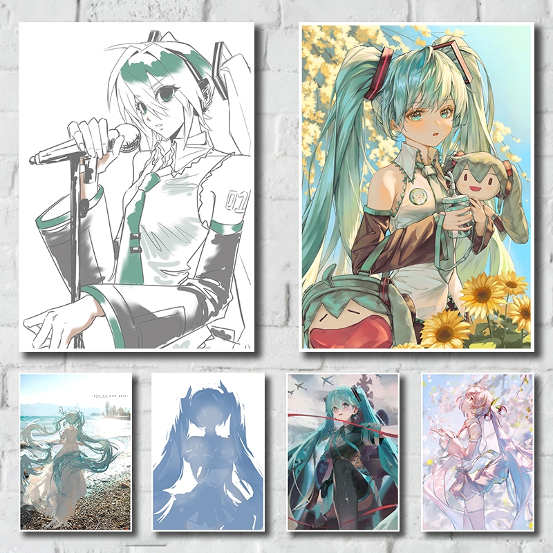 Hatsune Miku Poster Series Vol.3: Vintage Paper Style Wall Art for Fans ...