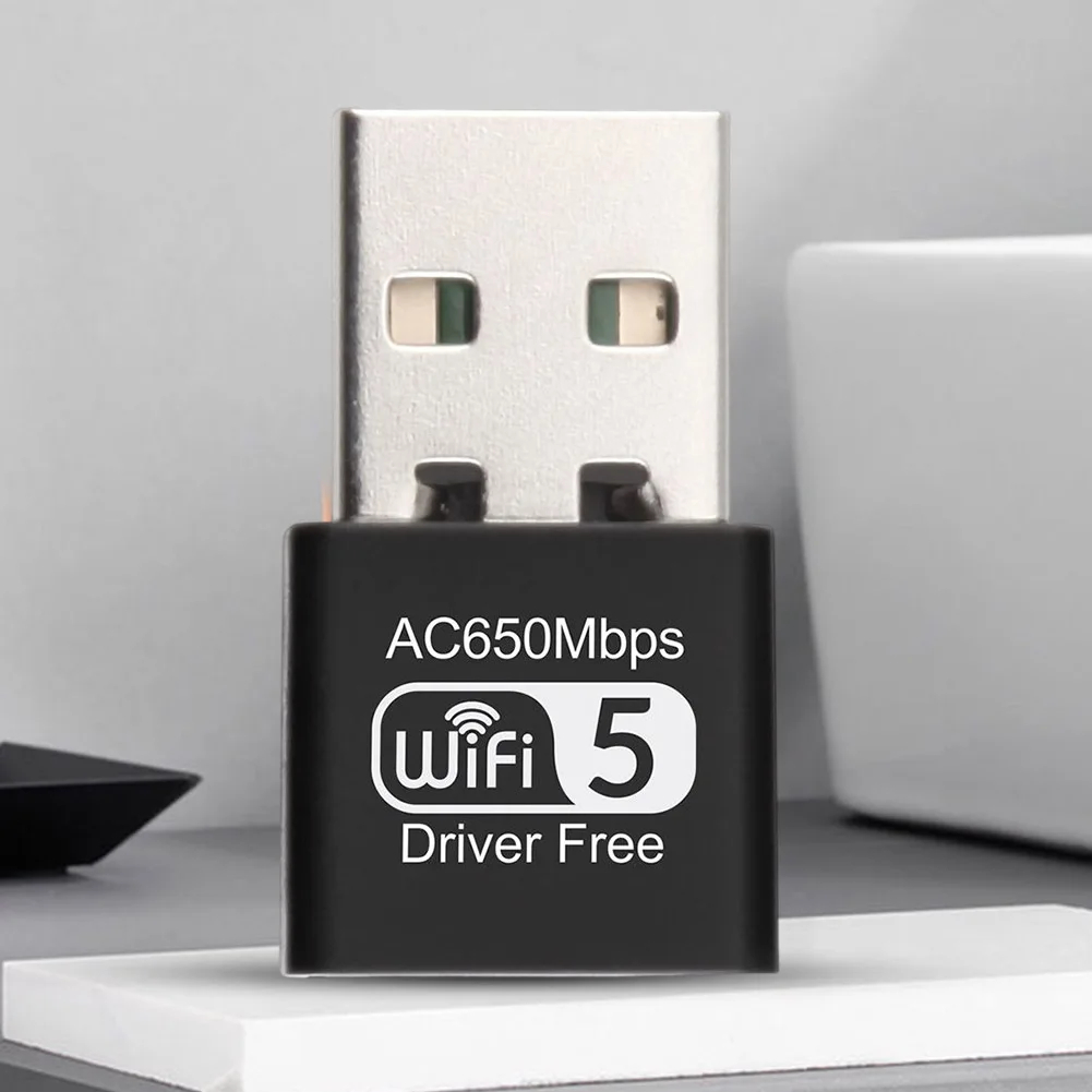650Mbps USB WiFi Adapter Dual Band 2.4G 5.8Ghz Wireless External ...