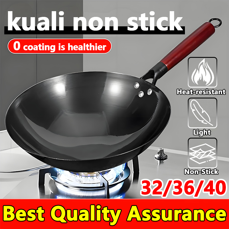 High quality Nitriding non stick wok Scratch resistant and wear ...