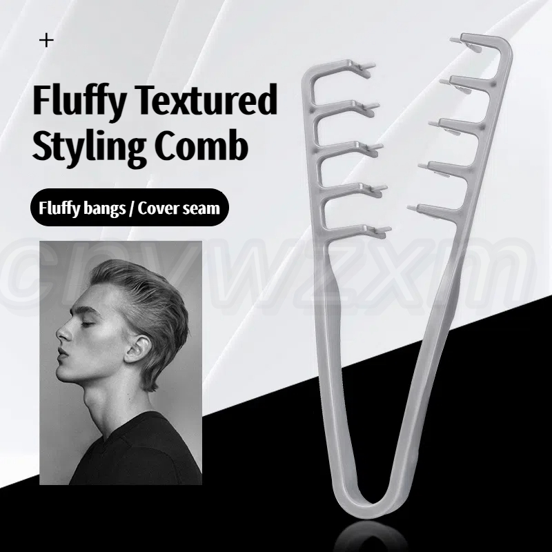 Korean Style Fluffy Texture Styling Comb Hair Roots Fluffy Hair Seams ...