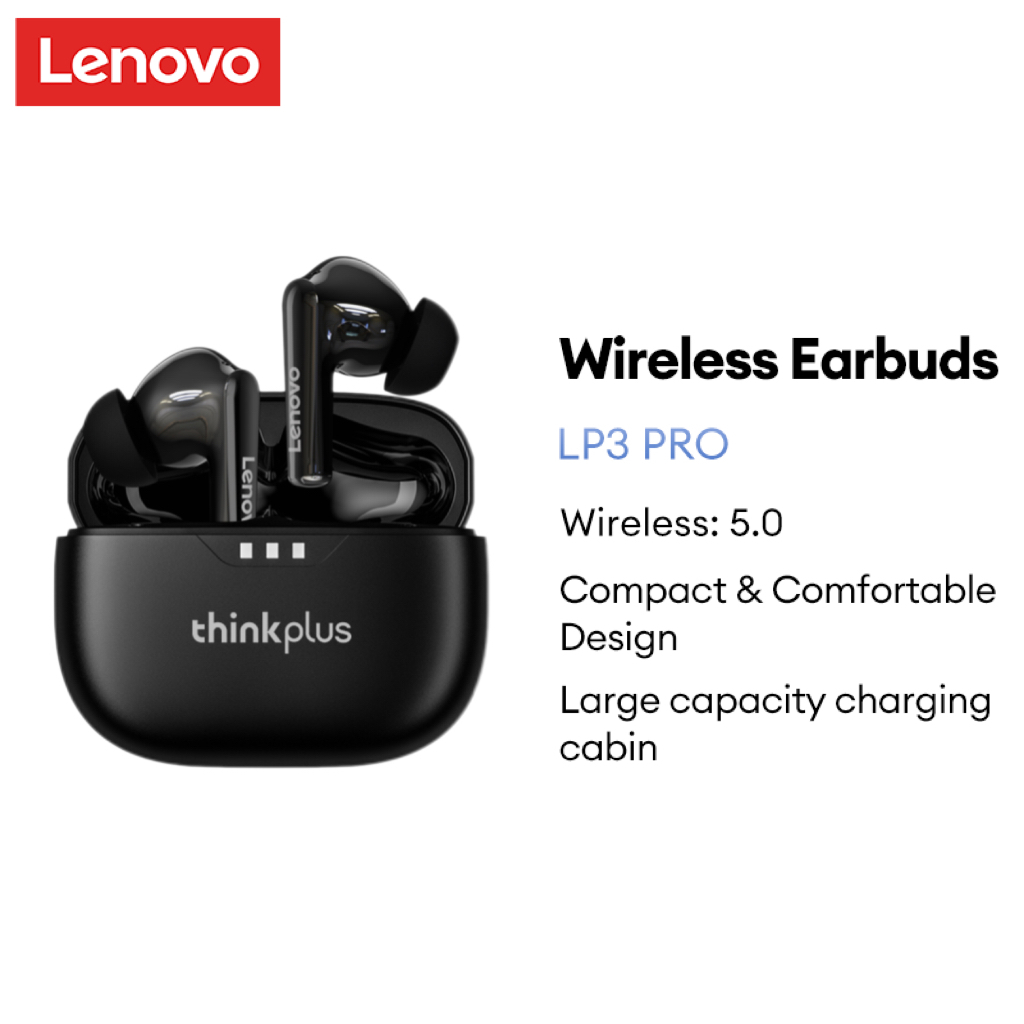 Lenovo LP3 PRO Bluetooth Wireless Earphones Noise Reduction HIFI Audio ...