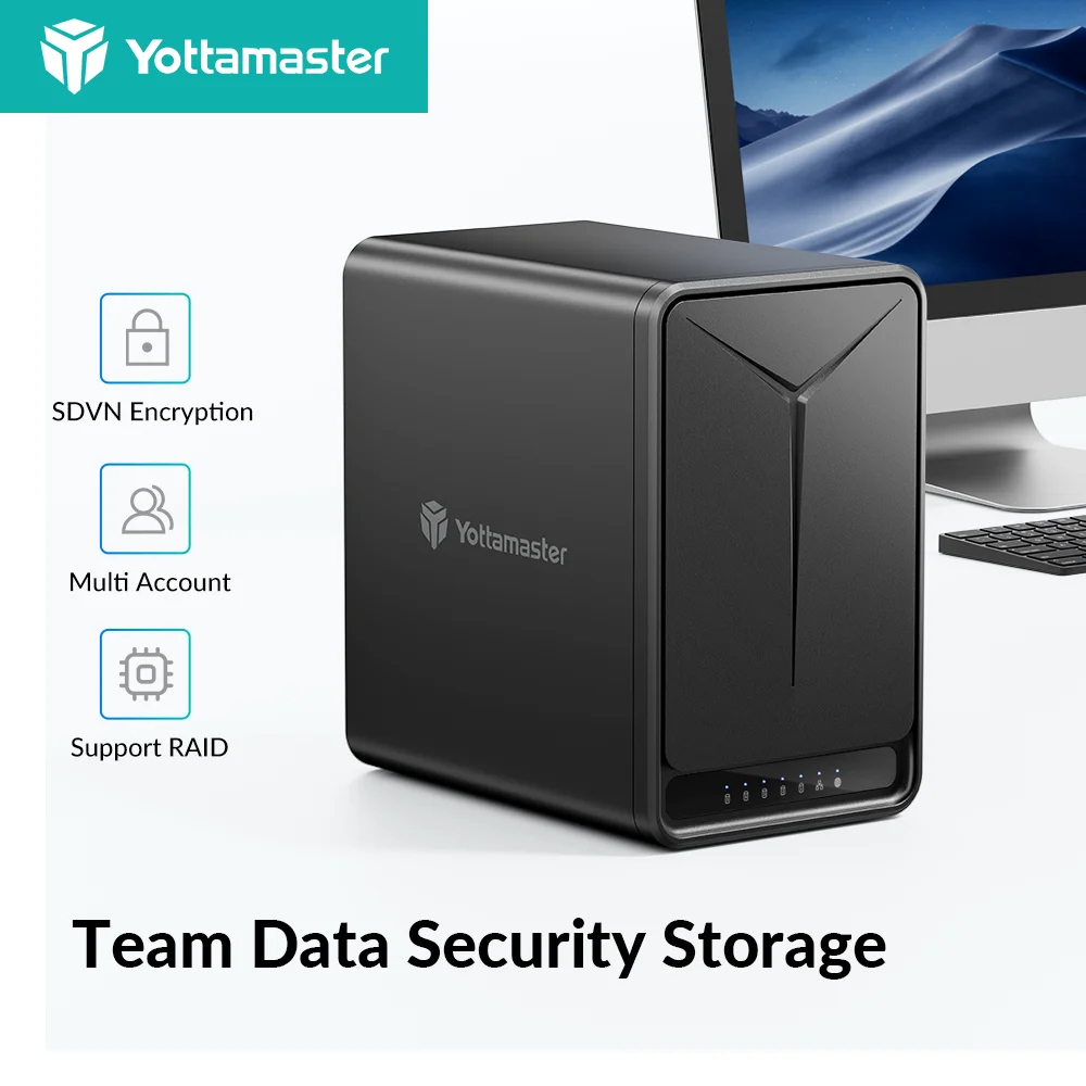 Yottamaster 5 Bay NAS Enterprise Storage Server Private Cloud Storage ...