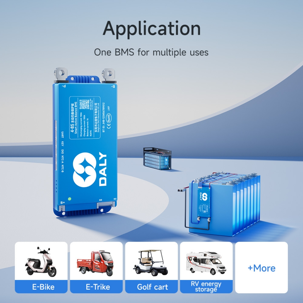 BMS Smart balance Bluetooth BMS 4s 8s 17s 20s 24s / 60A 80A 100A 150A ...