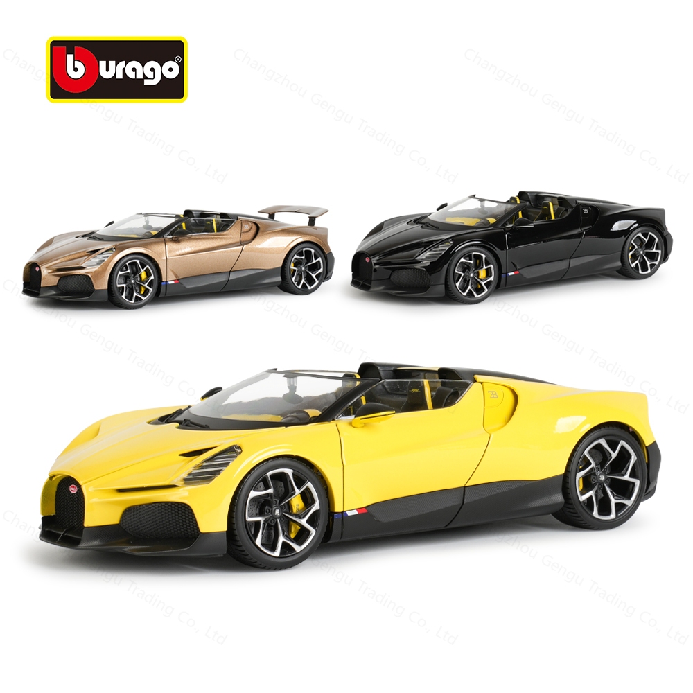 Bburago 1:18 Bugatti Mistral Sports Car Static Simulation Die Cast ...