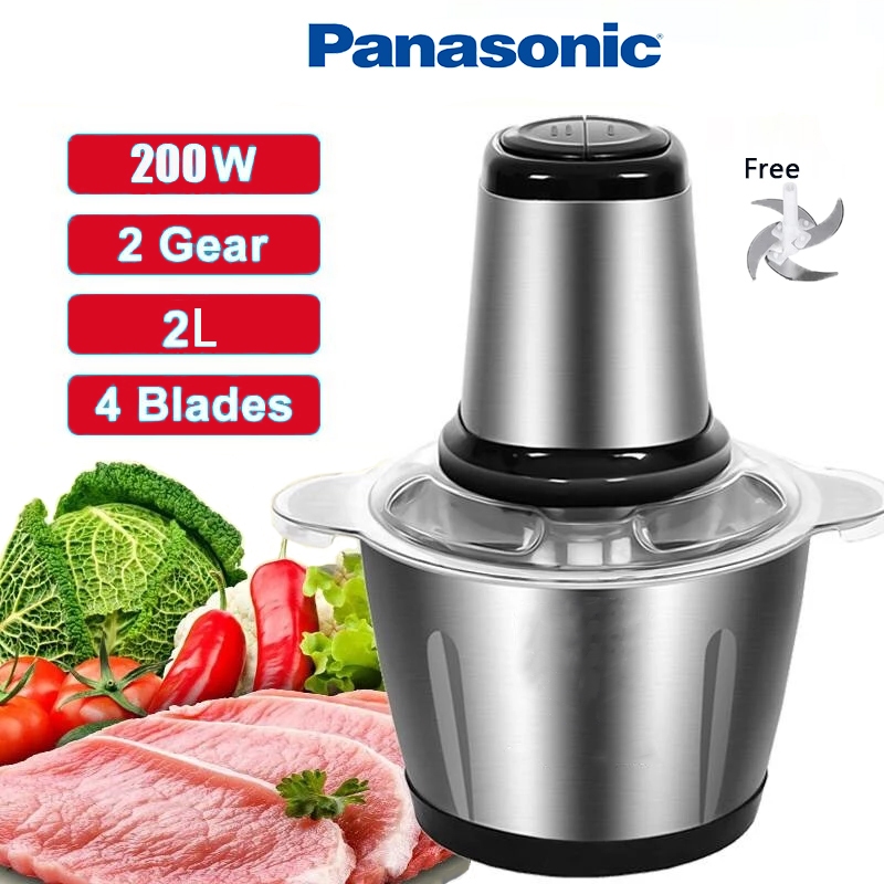 【Shipping from Johor】Panasonic Meat Grinder Blender 2L Electric Food Chopper Multi-function ...
