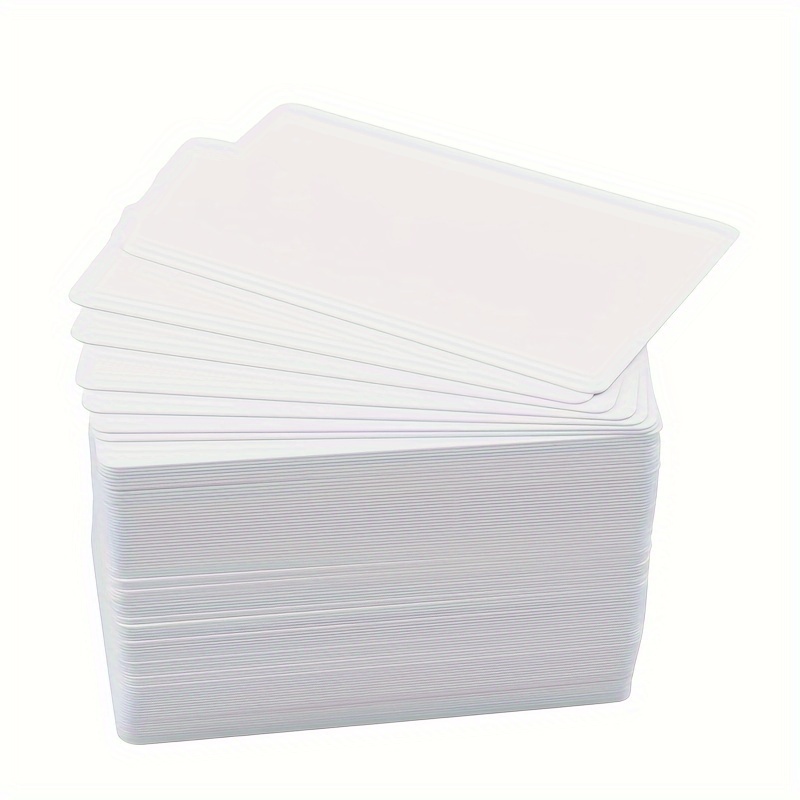 100 Pack - Bgieaug Premium Blank PVC Cards - CR80 30 Mil Graphic ...