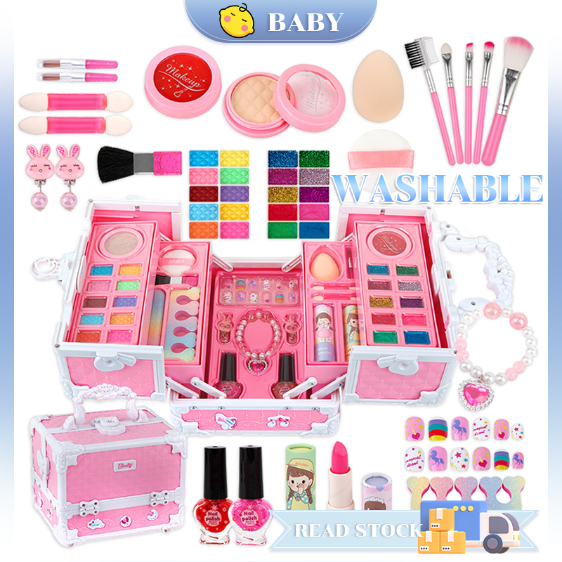 【MY Ready Stock】Kids Makeup Set Non-toxic Safe Pretend Play Toys Set ...