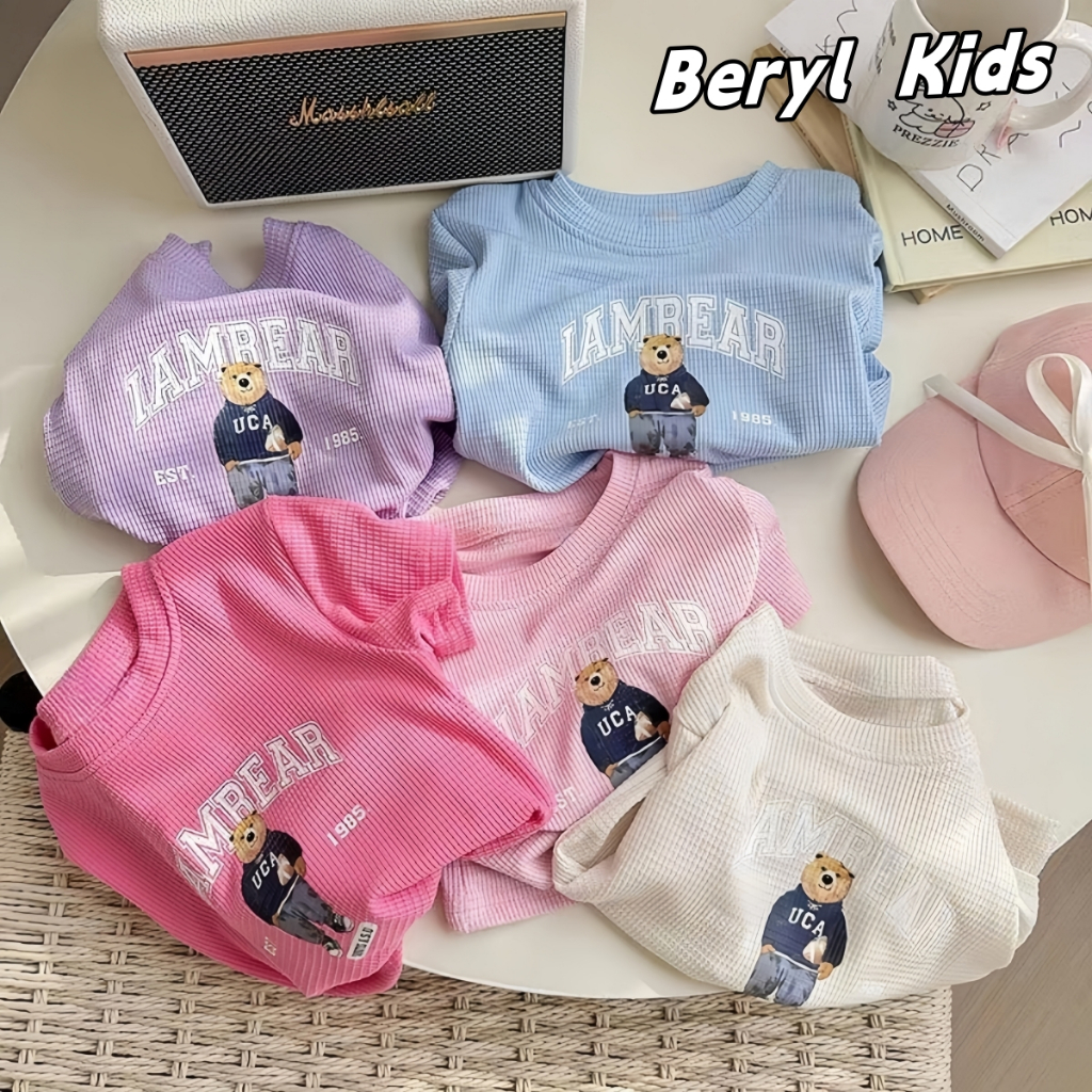 【Beryl kids】Cute and fashionable children's suit with short sleeves and ...