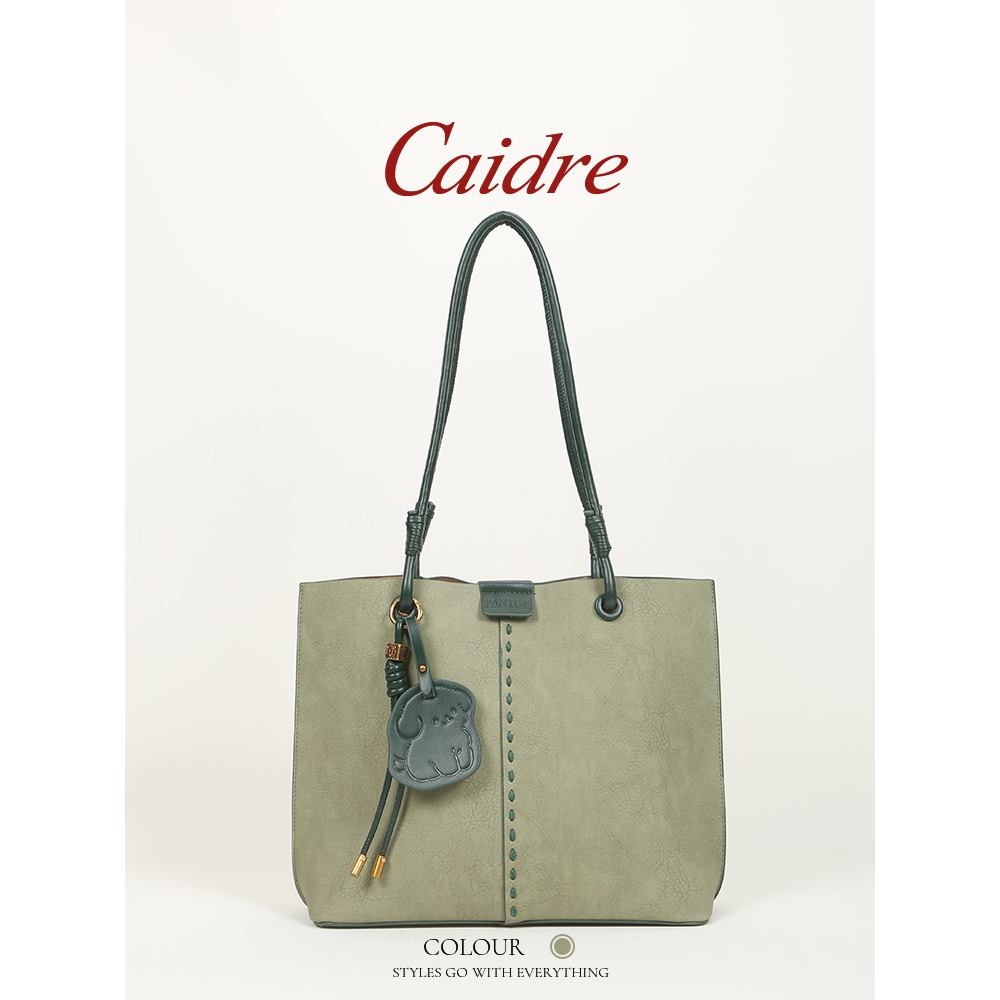 Caidre Cute Puppy Lemon Green Tote Bag Commuter Shoulder Armpit Bag ...