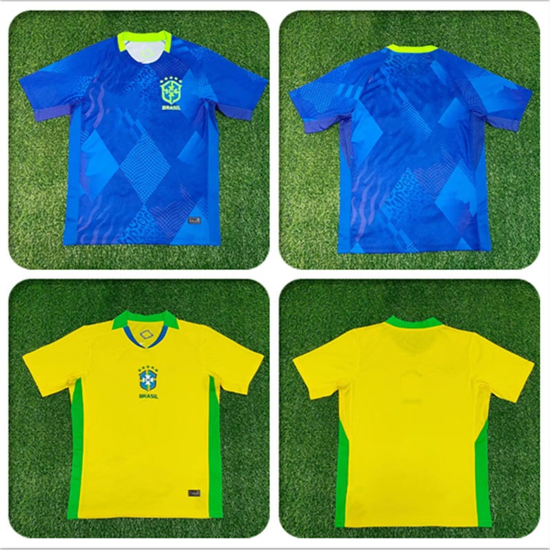 Tops 2025 26 Brazil Jersey Men's hoem away Football Shirt | Shopee Malaysia