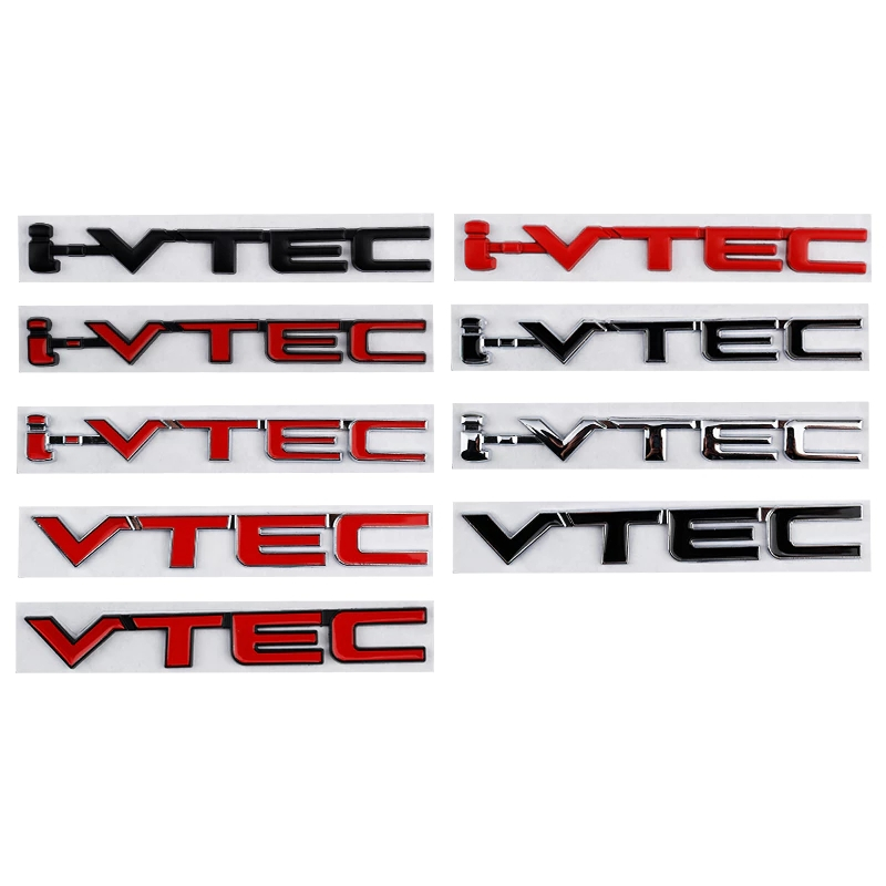 NEW 3D Metal VTEC i-VTEC LOGO Sticker Emblem Rear Trunk Badge Decal ...