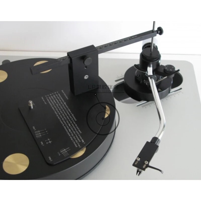 Vinyl turntable adjustment ruler Tonearm and cartridge position ...